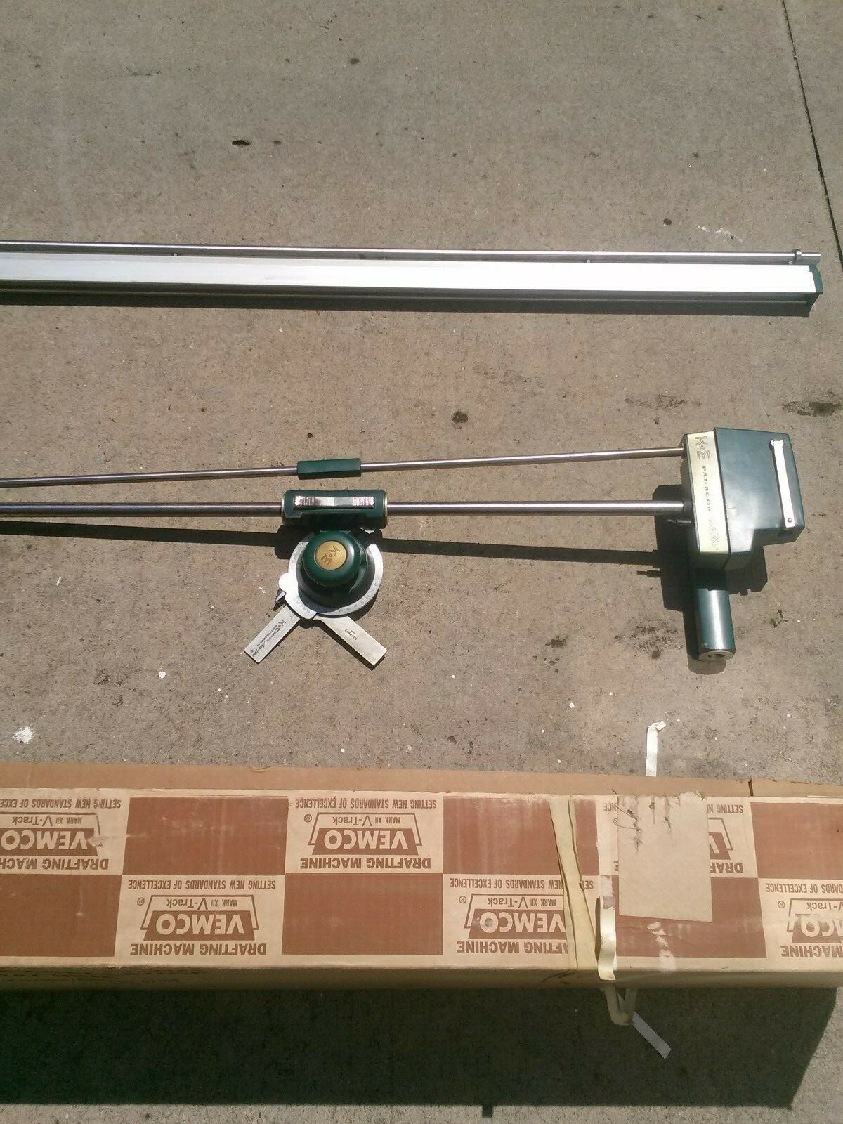 VEMCO Mark XII V-Track 37 1/2" X 72" Drafting Machine K&E Parragon Head ...
