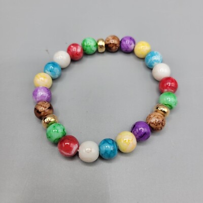 Multi Color Beaded Bracelet, Fashion Bracelet | eBay