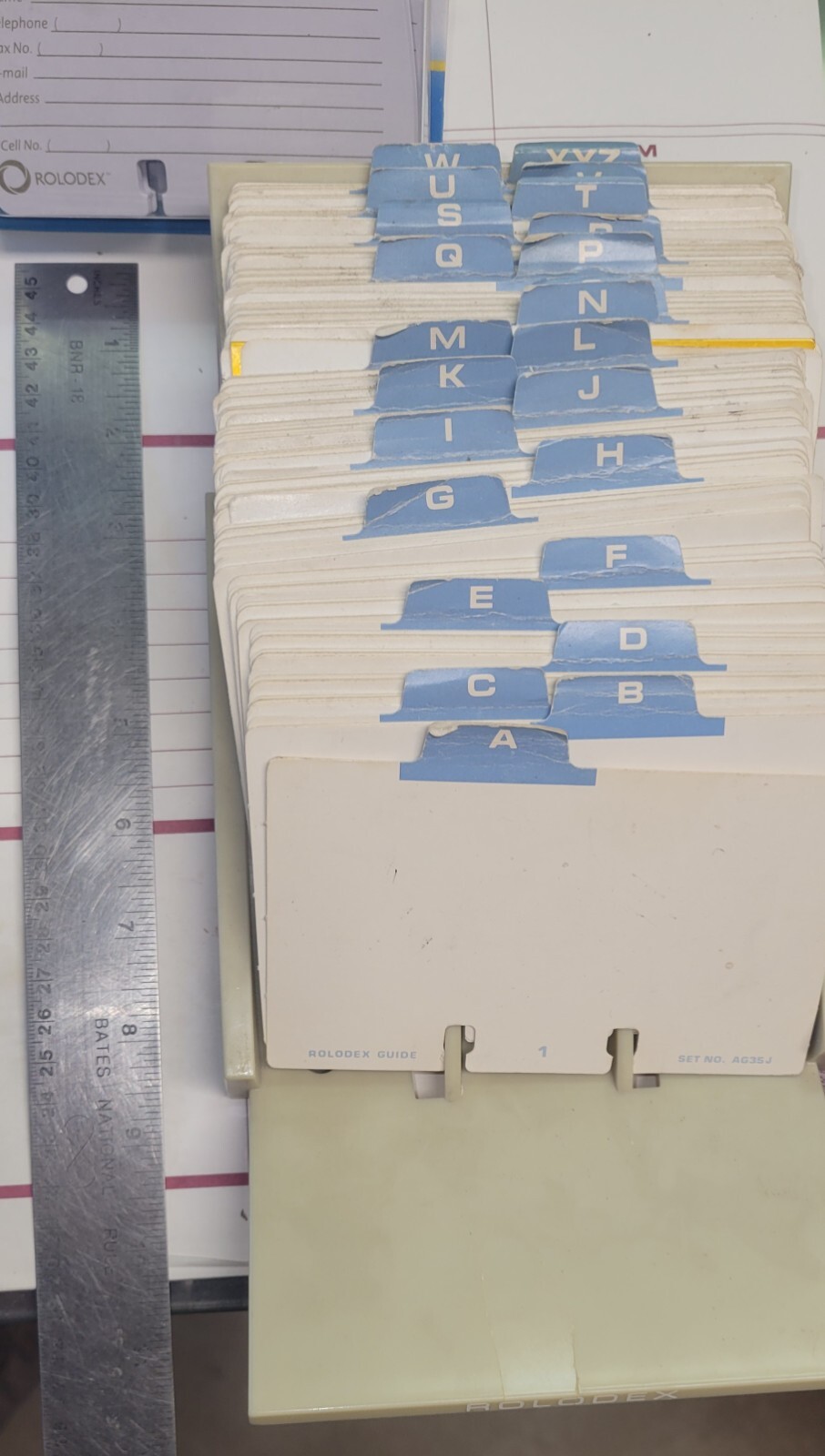 Vintage Rolodex Open Card File Metal and Plastic Holder Lot of Two | eBay