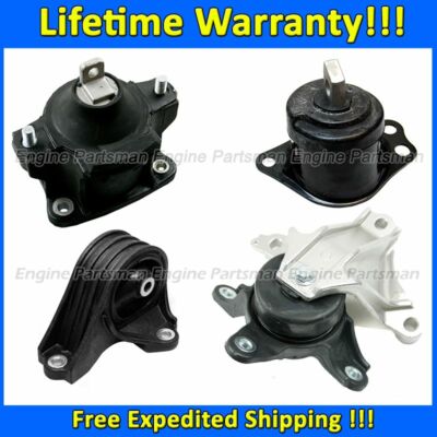 K2680 Motor & Transmission Mount Set 4pc For 2015-2019 Acura TLX 2.4L ...