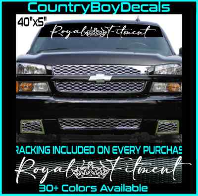 ROYAL FITMENT 40" Vinyl Decal Sticker Turbo Boost JDM Car Stance Drift ...