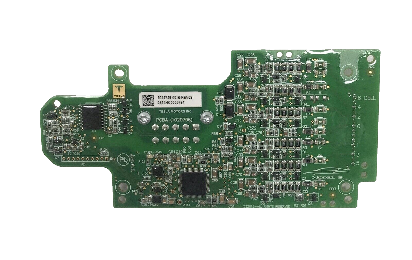 Tesla Model S/X BMS Battery Management System PCB Board 1021749-00-B ...