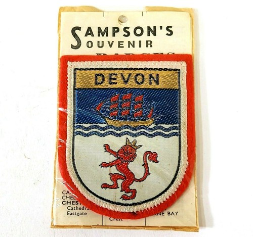 Vintage Cloth Patch Badge Devon Sampson's Souvenir Badges L542 | eBay