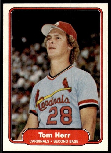 1982 Fleer Tom Herr St. Louis Cardinals #115 | eBay
