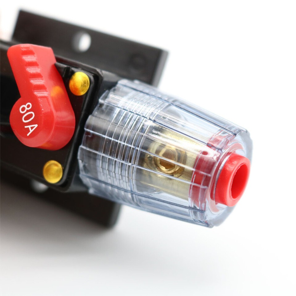 40 Amp In-Line Circuit Breaker Stereo-Audio Car RV 40A Fuse 12V/24V/32V ...