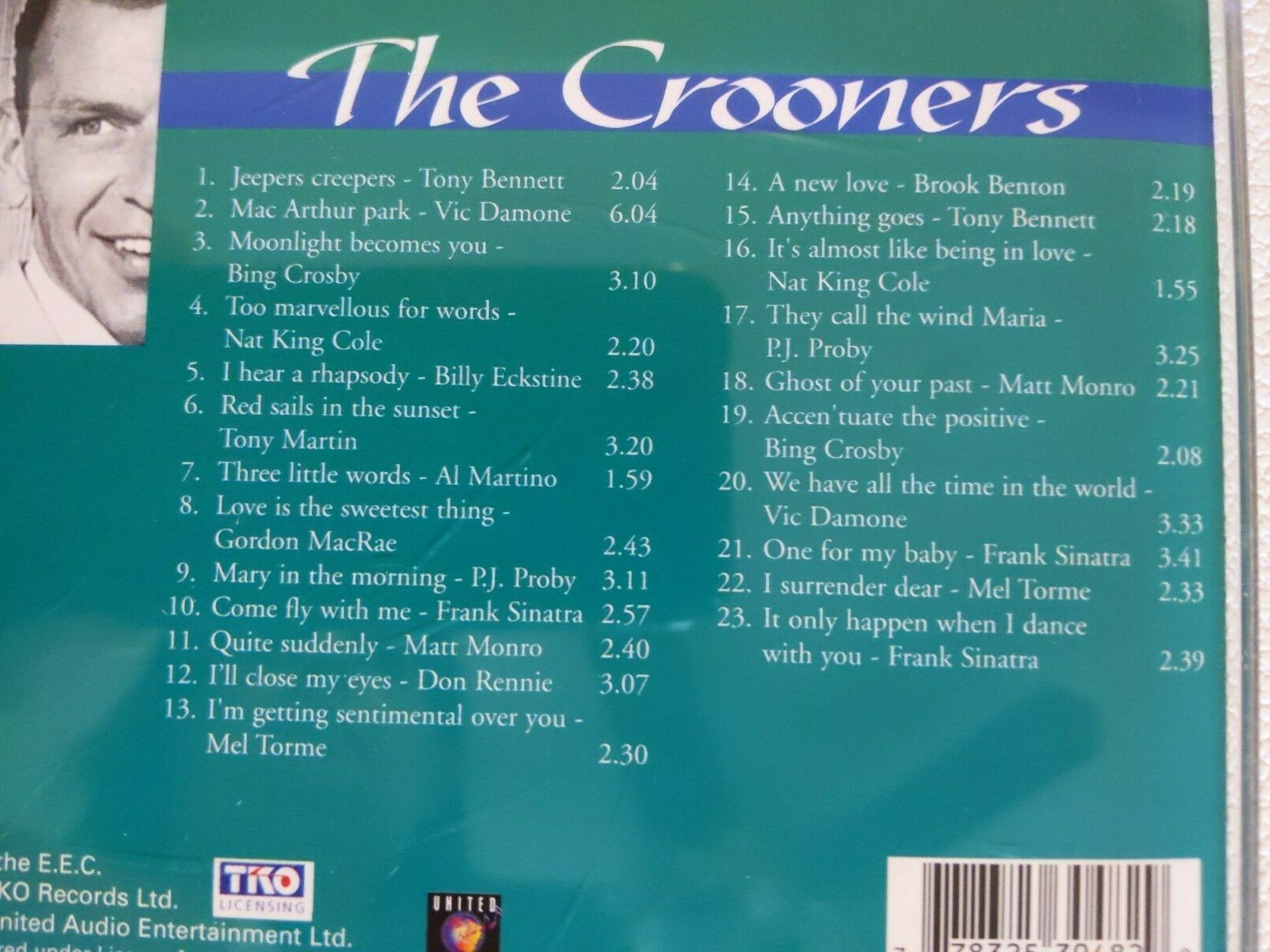 CLASSIC Crooners LOT OF 2 CDs Bing Crosby Frank Sinatra Perry Como Nat ...