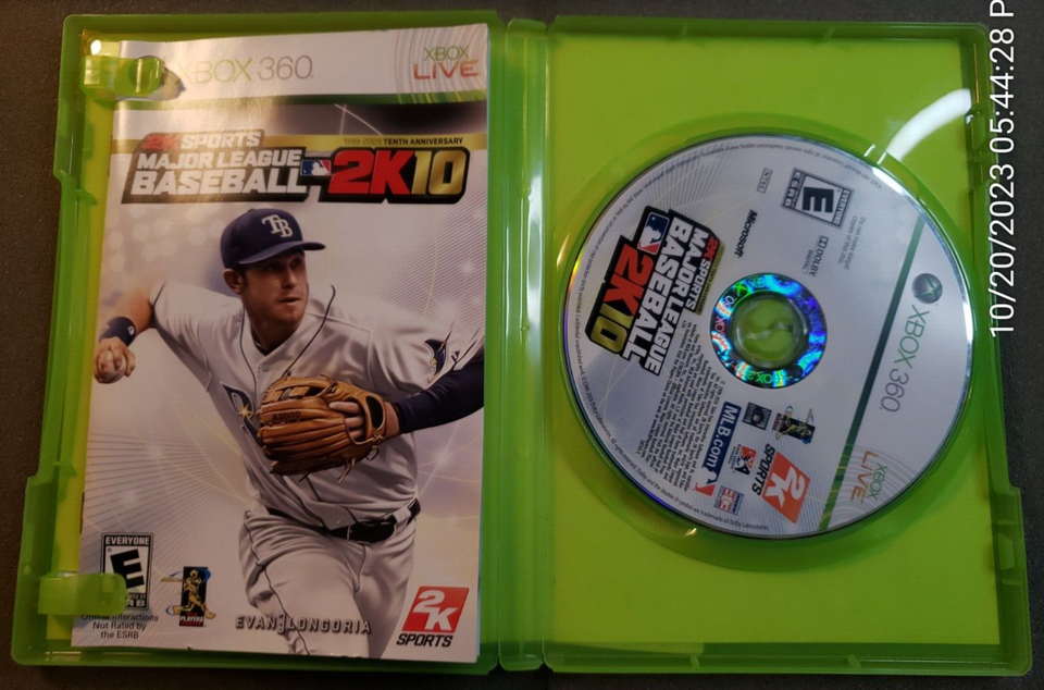 Major League Baseball 2K10 (Microsoft Xbox 360, 2010) Free Shipping ...
