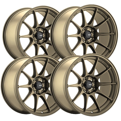 (Set of 4) Konig Dekagram 17x9 5x100 +40mm Bronze Wheels Rims 17" Inch ...