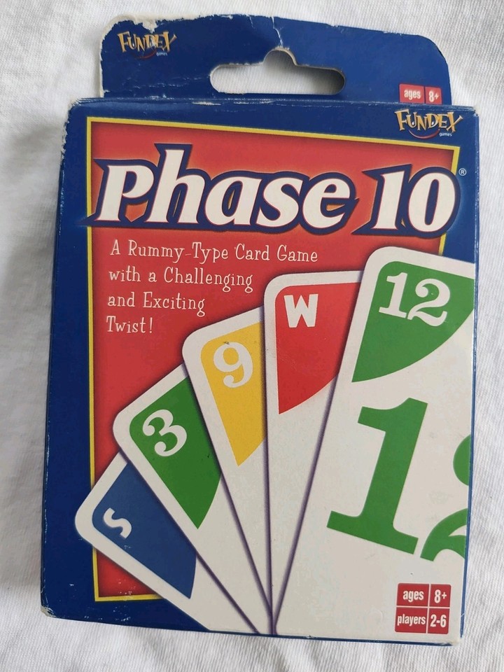 Phase 10 Card Game Rummy Type Game 2004 Fundex Cards 45802822016| eBay