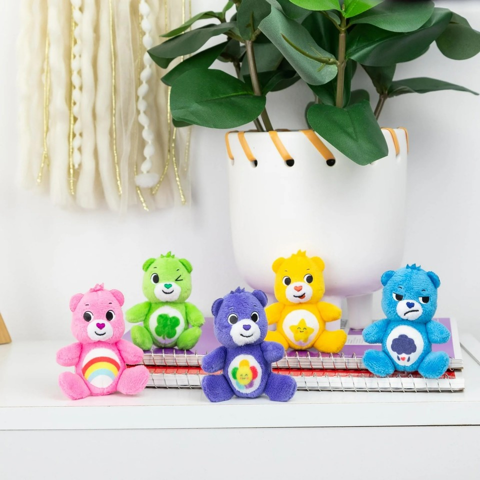 Care Bears Micro Plush Treasure Box - 5 Pack Mini Collectible Plush ...
