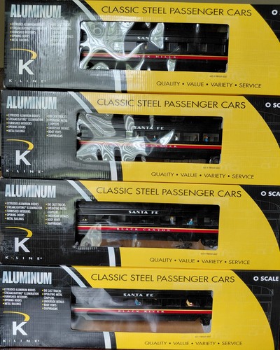 K-Line ATSF Santa Fe Black Bonnet Midnight Chief K-4630 4 Car 18 ...