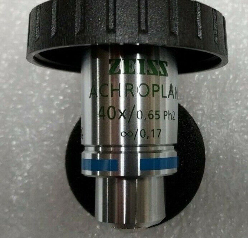 G2U Zeiss APlan 40X Phase Contrast Microscope Objective 40X065 Ph2 ...