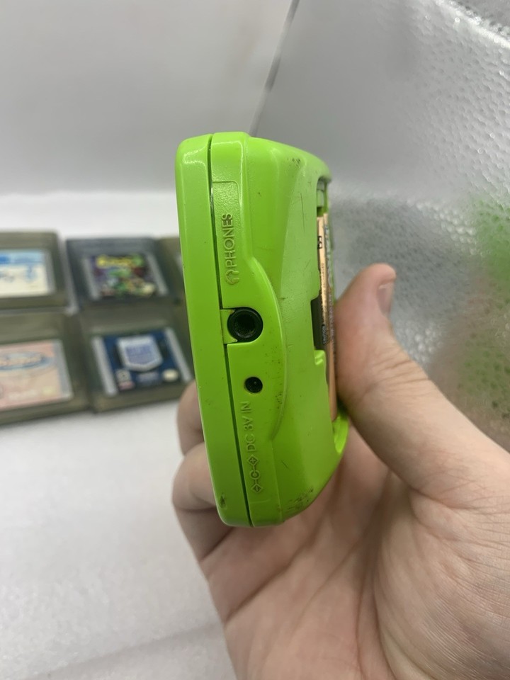 Nintendo Gameboy Color Kiwi Green (Dirty, No Sound, Low Brightness) w ...
