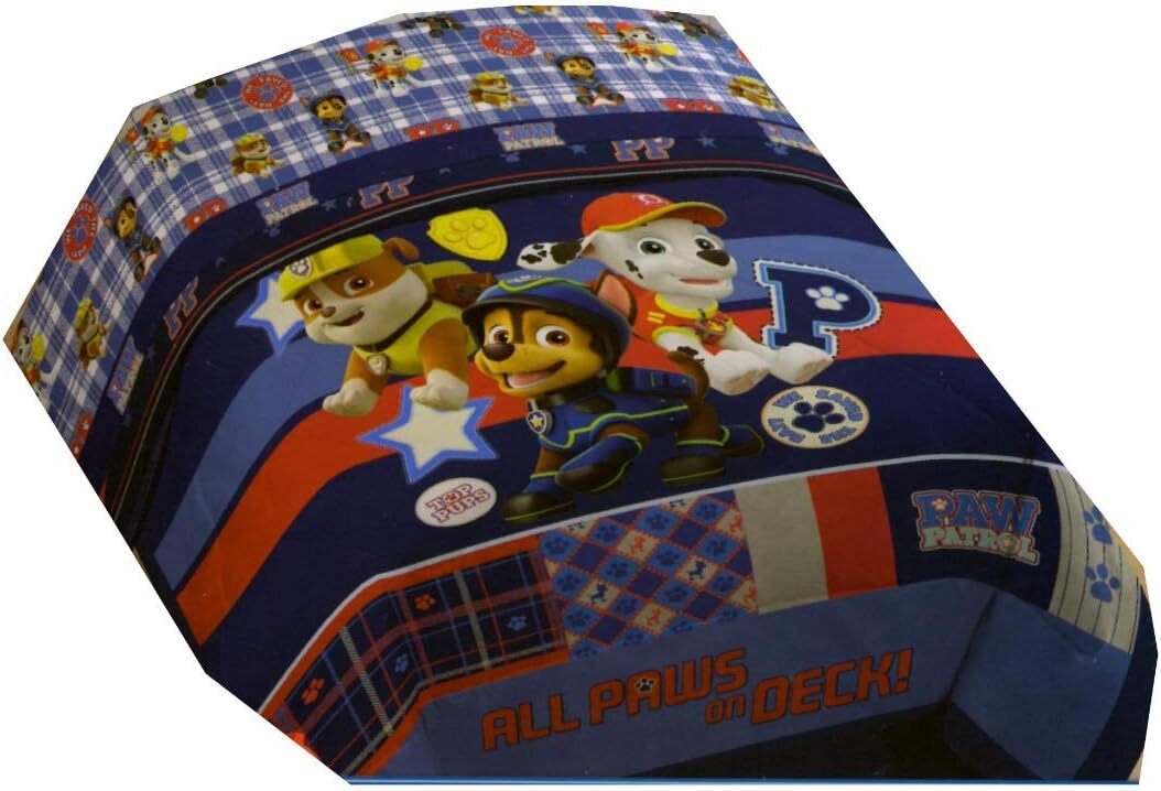 Paw Patrol "Preppy Pups" Twin Reversible Comforter Only Kids Bedding | eBay