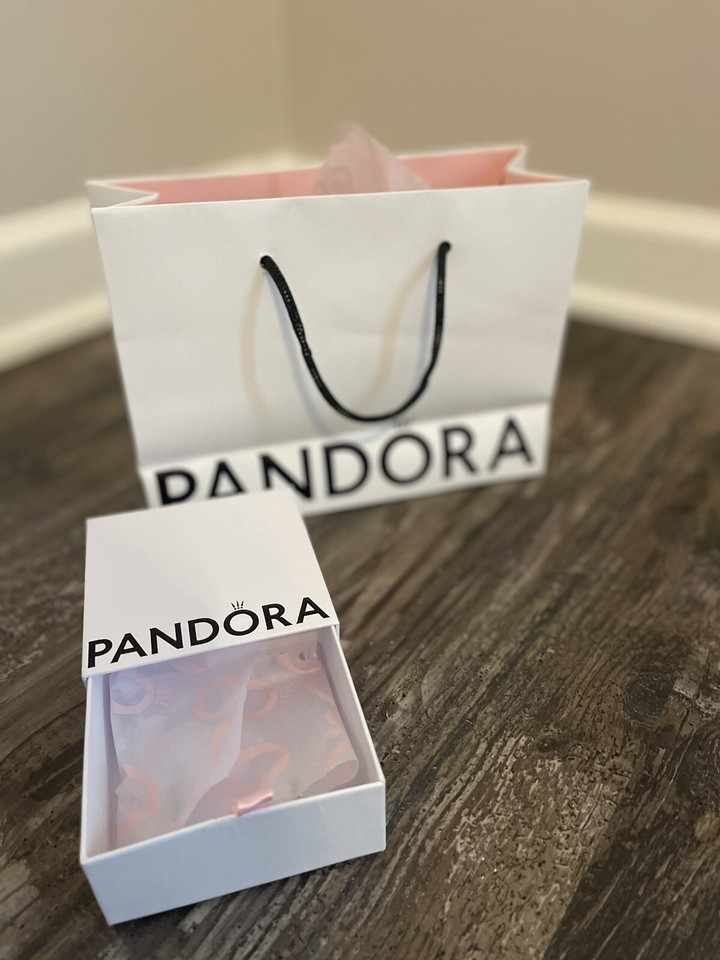 New Pandora Shopping Gift Bag with Box Empty Bracelet Ring Charm Box ...
