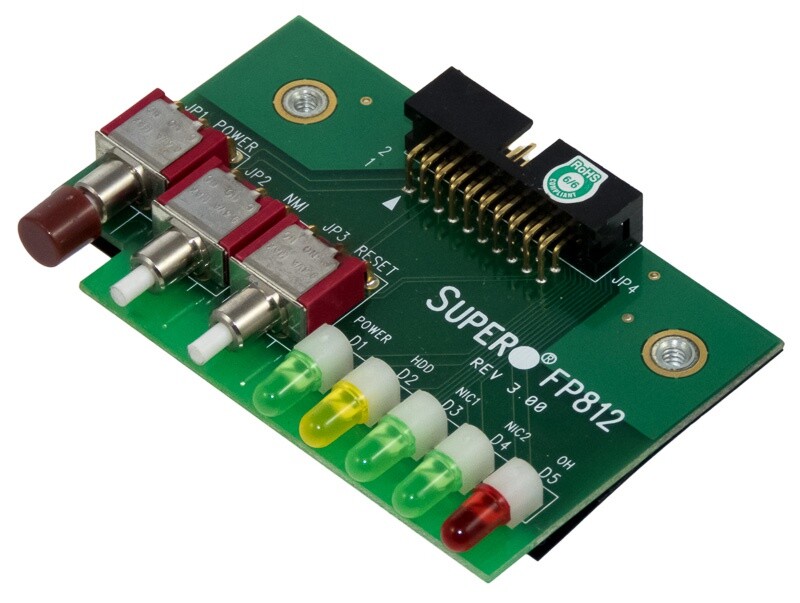 Led Panel Board Supermicro Fp812 Rev 3.0 Power Button | eBay