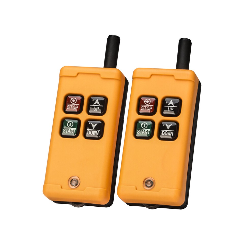 4 Key Electric Wireless Cordless Crane Radio Hoist Remote Control HS-4 ...