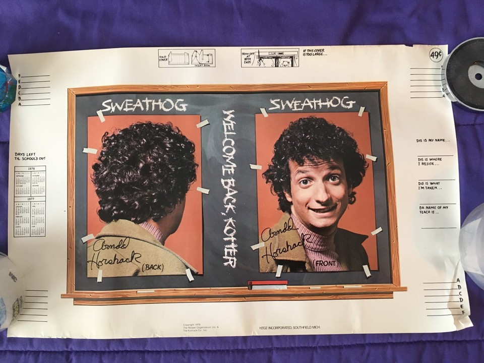 1970s Welcome Back Kotter TV School Book Covers Unused 5 Sweathogs ...