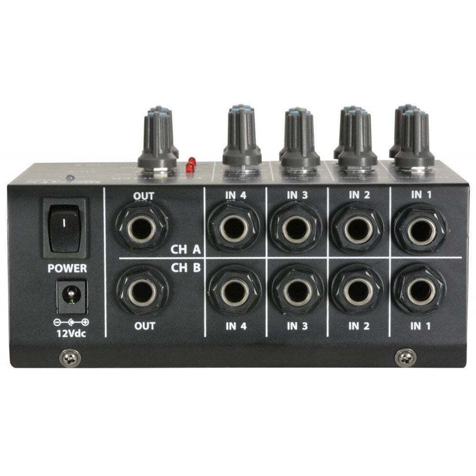 QTX 4 Stereo Channel Line Level & Instrument Mixer | eBay UK