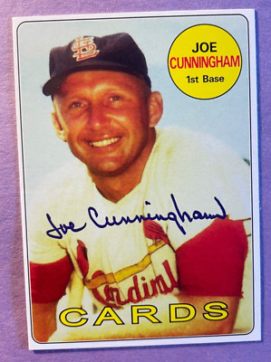 SIGNED JOE CUNNINGHAM AUTOGRAPHED CARD - CARDINALS | eBay