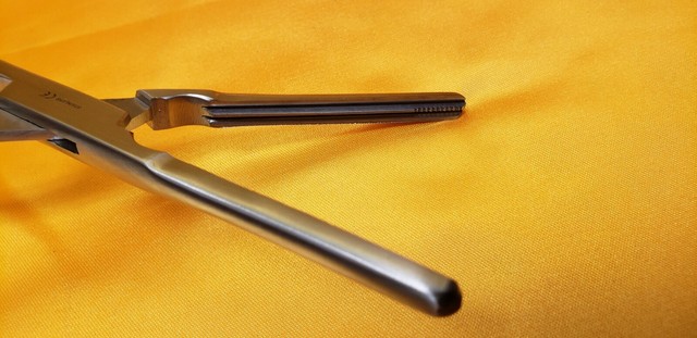 Zeppilin Hysterectomy Clamps 27 cm Straight Gold Handle Z-Type ...