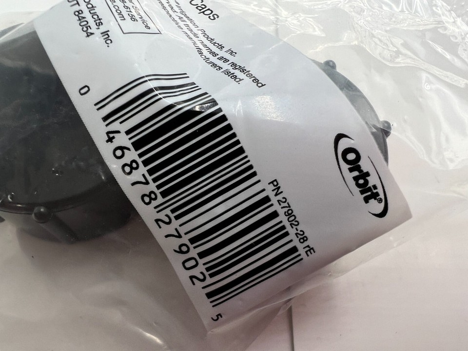 12 Packs of 2 Orbit Threaded Hose Caps Plastic Black 3/4" 27902 | eBay