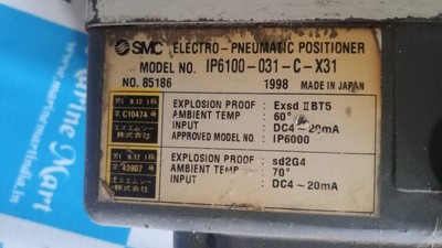 SMC ELECTRO PNEUMATIC POSITIONER IP6100-031-C-X31 | eBay