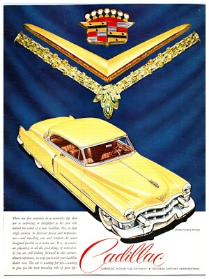 Vintage 1953 Cadillac "Harry Winston" -Original Print Advertisement ...