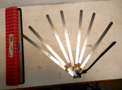 Starrett Thickness Feeler Gage 7 sizes 12" long Die machine set up | eBay