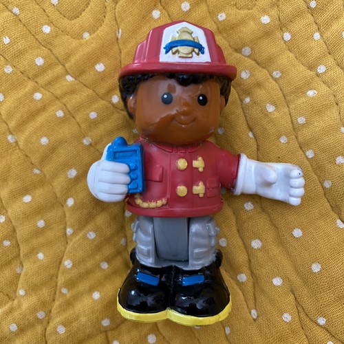 Fisher Price Little People MICHAEL FIREMAN Fire Fighter Bendable ...