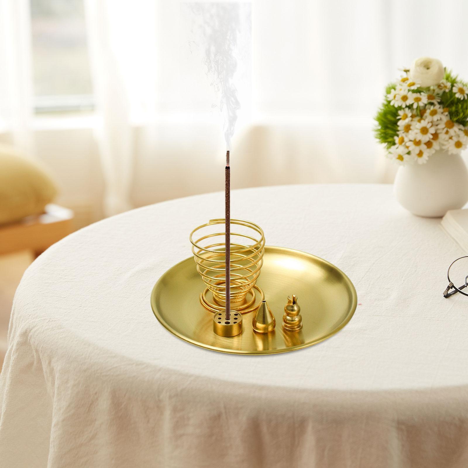 Incense Burner 5 in 1 Tabletop Ornament Censer for Tea Room Living Room ...