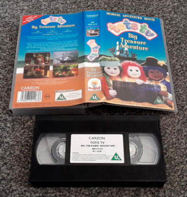 TOTS TV BIG TREASURE ADVENTURE TILLY TOM TINY PAL VHS VIDEO KIDS ...