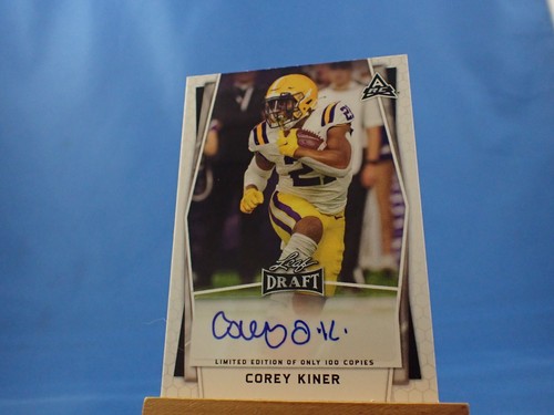 Corey Kiner Leaf Draft 2022 RC Rookie Autograph Auto | eBay