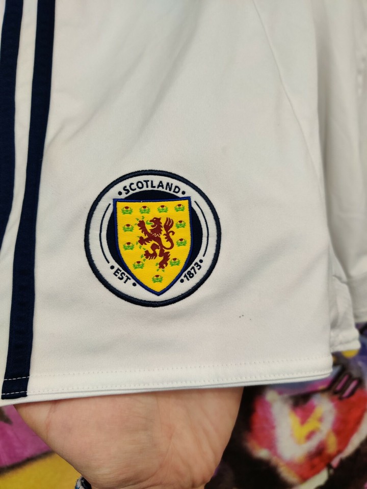 Scotland National Football Team Soccer Training Shorts Adidas 2011 Mens ...