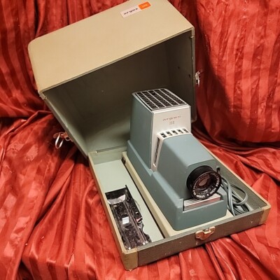 ARGUS 300 MODEL III working Vintage Slide Projector automatic w/ box ...