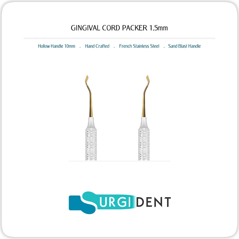 GINGIVAL CORD PACKER 1.5mm & 2.5mm RETRACTION DENTAL INSTRUMENTS *NON ...