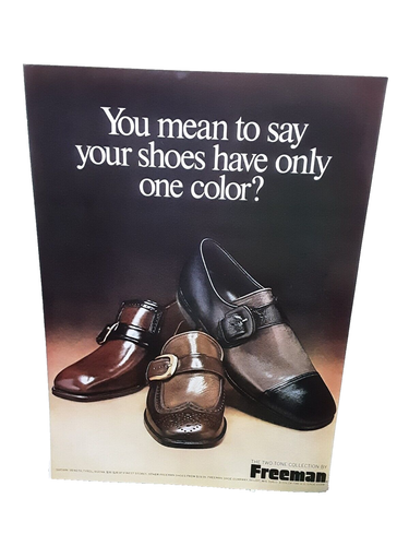 1971 Freeman Mens Shoes Veneto Nuova Tyrol Original Print Ad | eBay