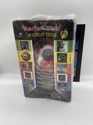 MacPack Attack! (Aztech New Media Corp, 1990s, Mac OS) 10 Games New ...