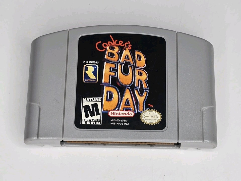 Conker’s Bad Fur Day Nintendo 64 N64 Manual Cartridge Clean | Box Cut ...