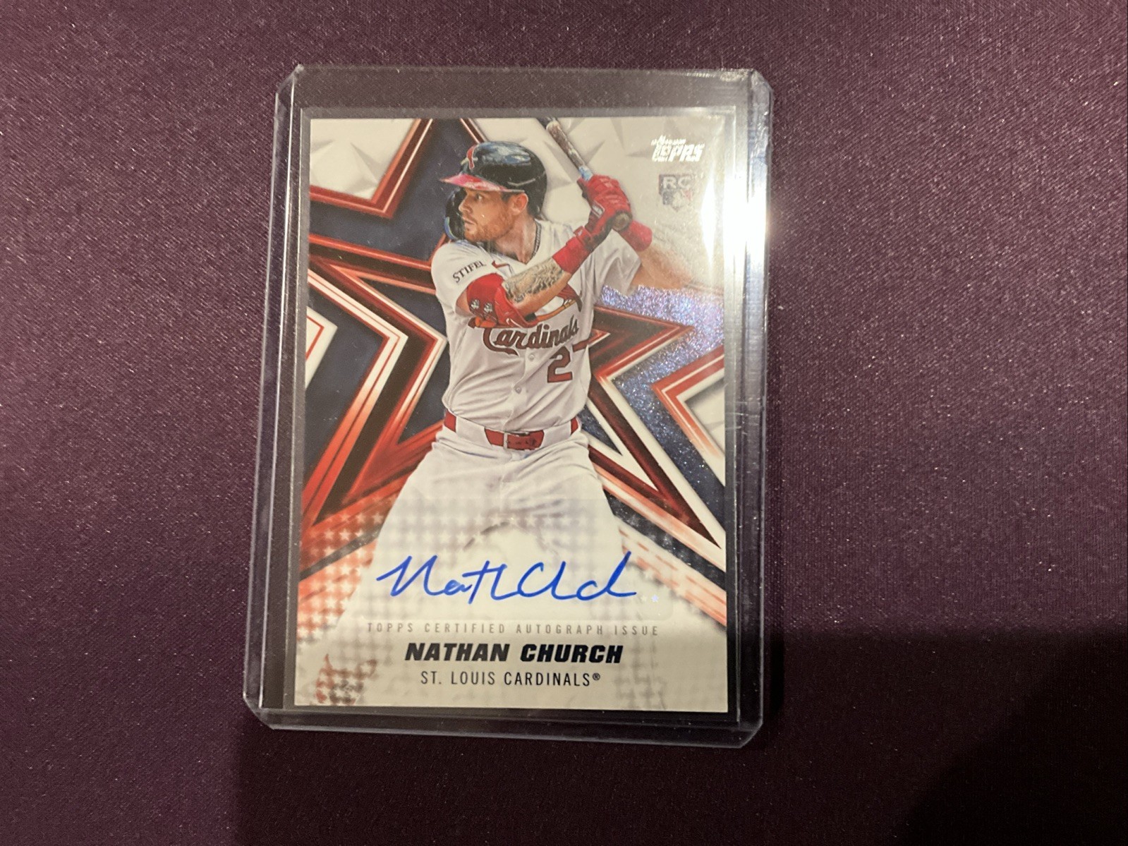 2026 Topps Series 1 Nathan Church BASEBALL STARS AUTOGRAPHED CARD ...