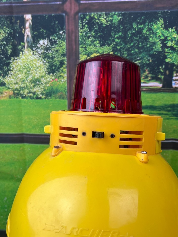 Archer Radio Shack Road Patrol Siren Helmet Yellow | eBay
