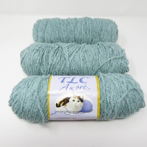 Red Heart TLC Amore Yarn 6 oz Skeins lot of 3 Seaglass Discontinued ...