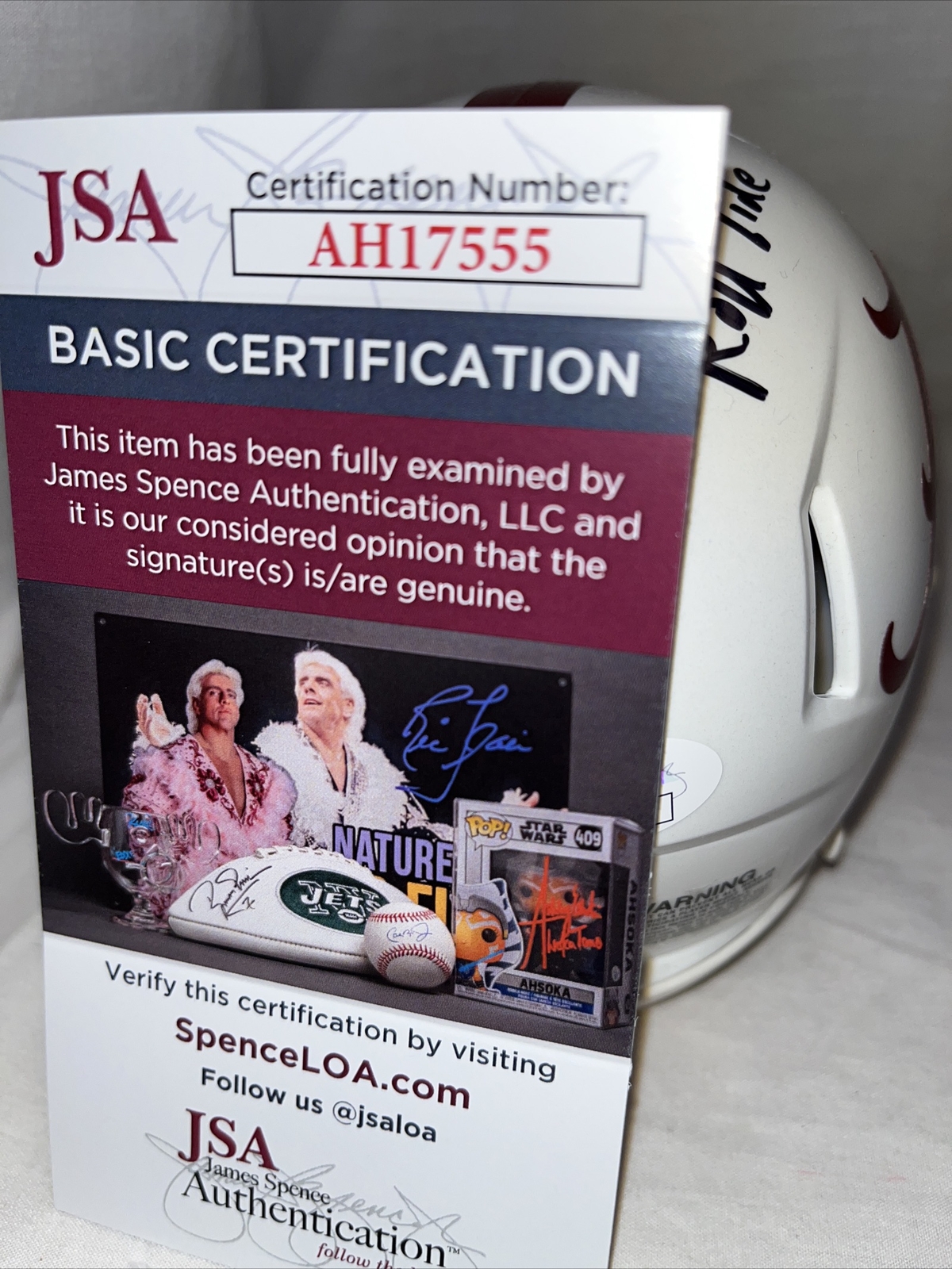 Major Ogilvie Signed White ALABAMA Mini Helmet "Roll Tide" PROOF ...