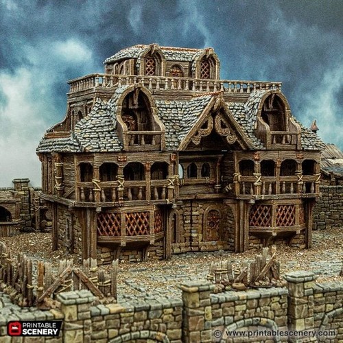 City Inn 3D Printed Miniature Tabletop Terrain RPGs & Skirmish Wargames ...