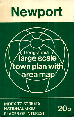 Geographia large scale town plan with area map NEWPORT | eBay