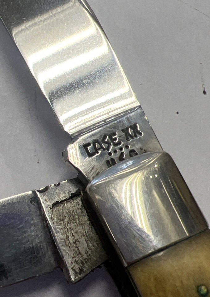 Case XX USA 4 Dot Pocketknife 5254 2-Blade Genuine Stag 19080's Era | eBay