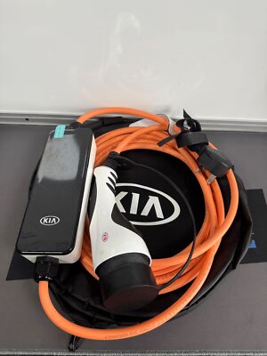 GENUINE KIA EV TYPE 2 3 PIN PLUG HOME CHARGER CHARGING CABLE & BAG ...
