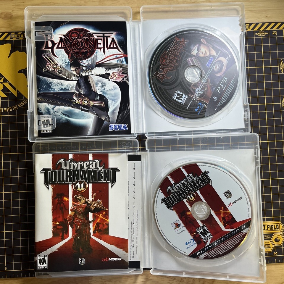 Lot 4 PS3 Bayonetta Walking Dead Anarchy Reigns Unreal Tournament Clean ...