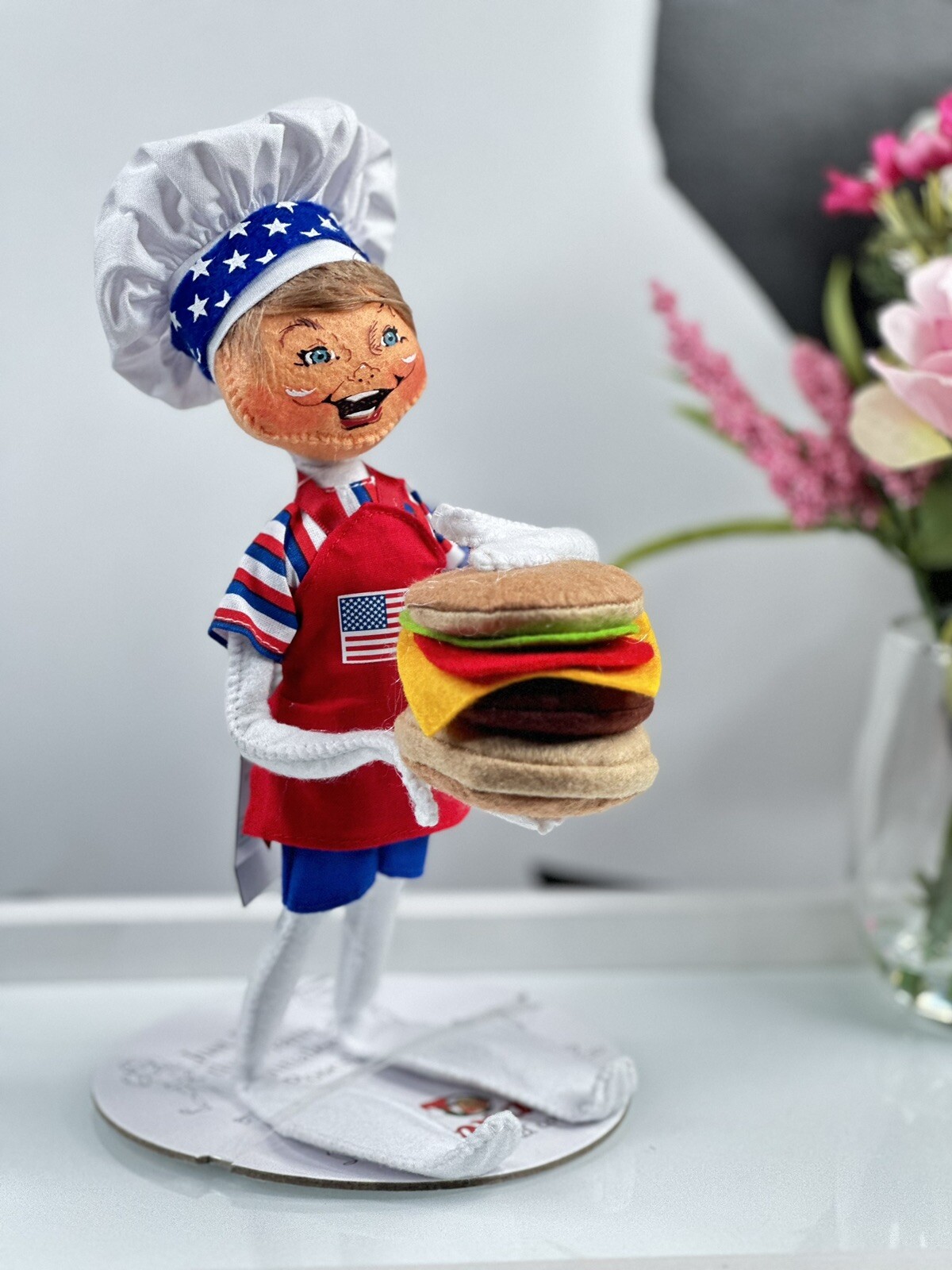 ANNALEE 2020 12" HAMBURGER CHEF ELF 4TH OF JULY PATRIOTIC #260820 | eBay