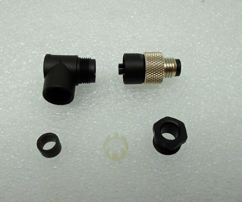 Turck BS 5231-0 Connector M8 Male Right Angle, 3 Pin Fits 3-5mm Dia ...